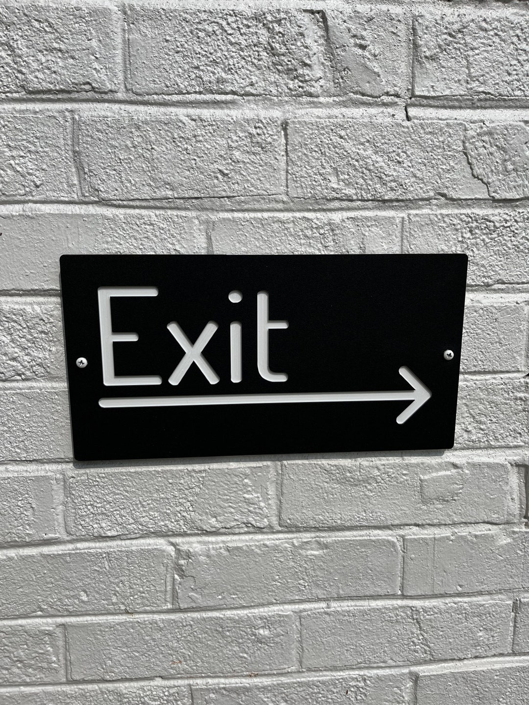 Exit Sign, Exit Sign With Arrow - Etsy