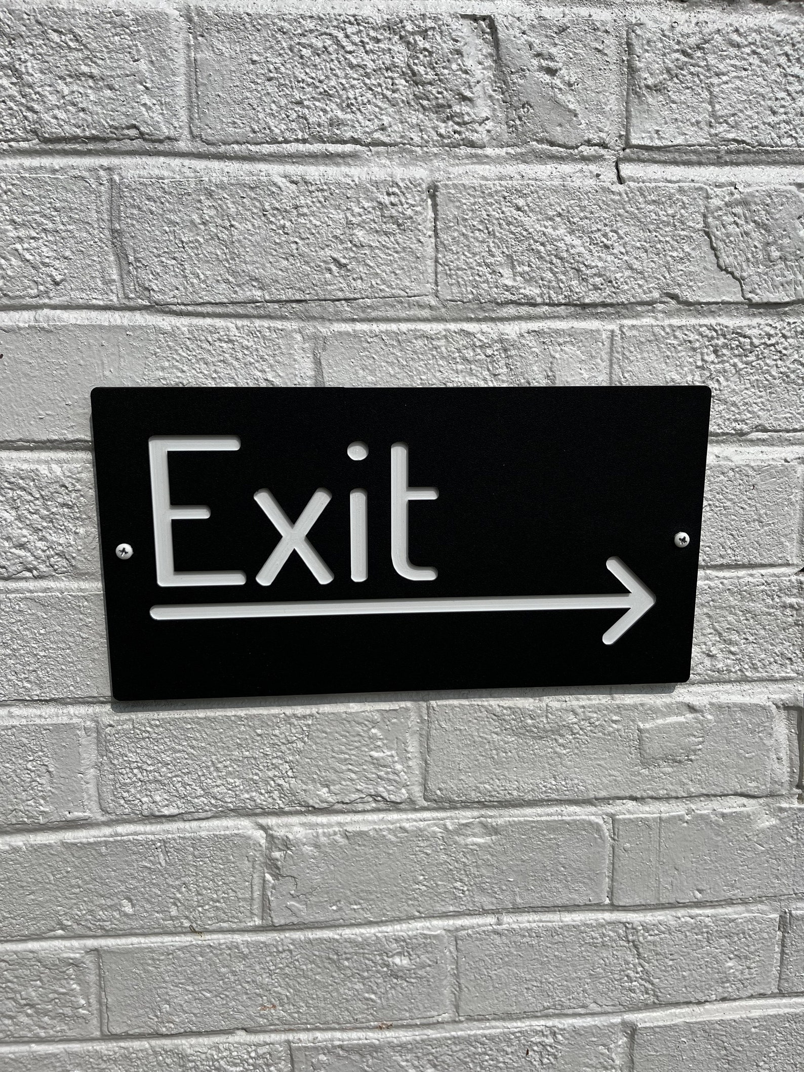 Exit Sign, Exit Sign With Arrow - Etsy
