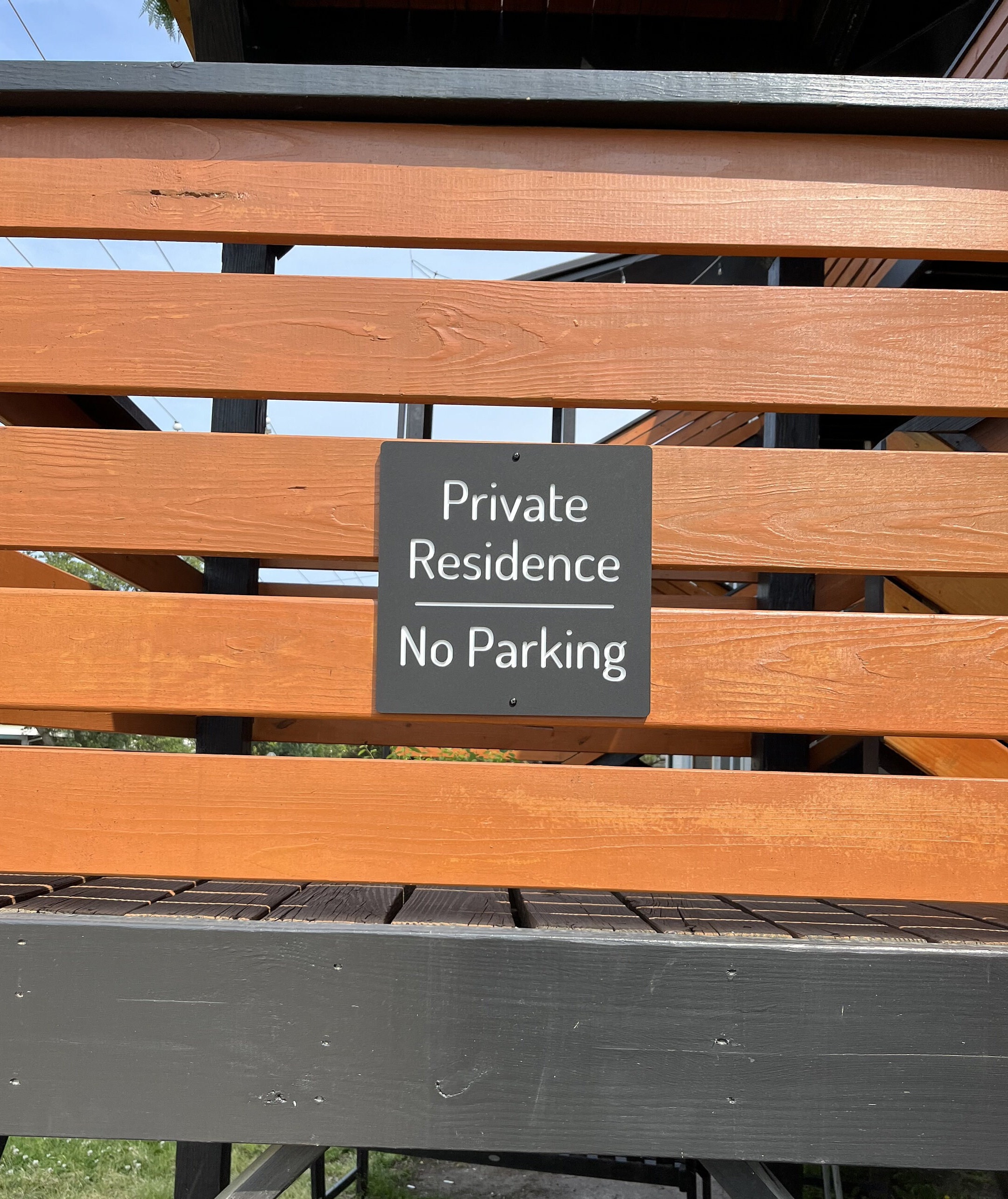 Private Residence Sign, No Parking Sign, Modern, Minimalist, Simple - Etsy