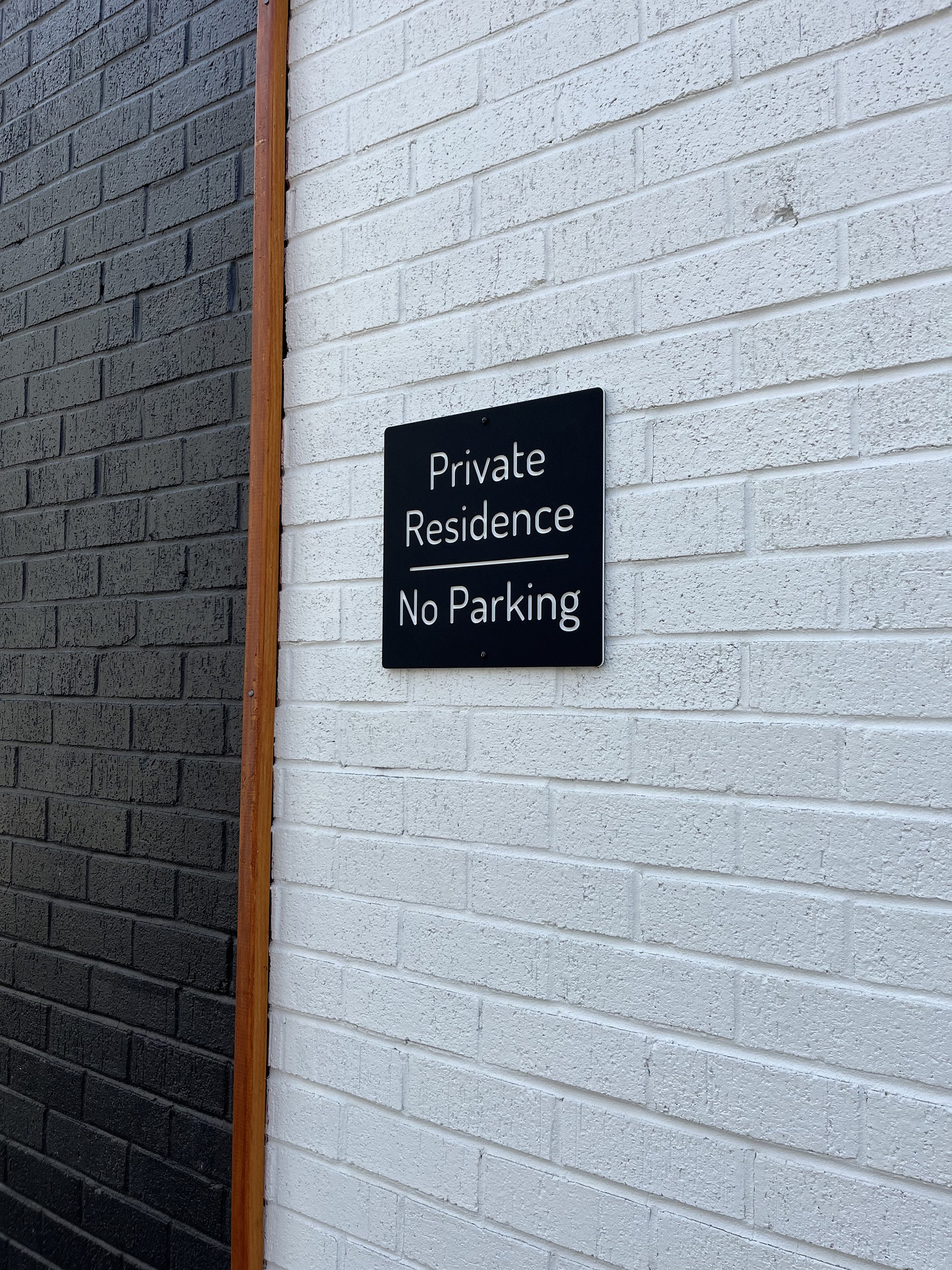 Private Residence Sign, No Parking Sign, Modern, Minimalist, Simple - Etsy