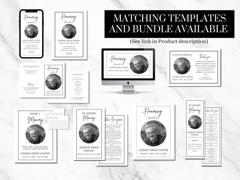 Funeral Welcome Sign Template Funeral Reception Sign Celebration of ...