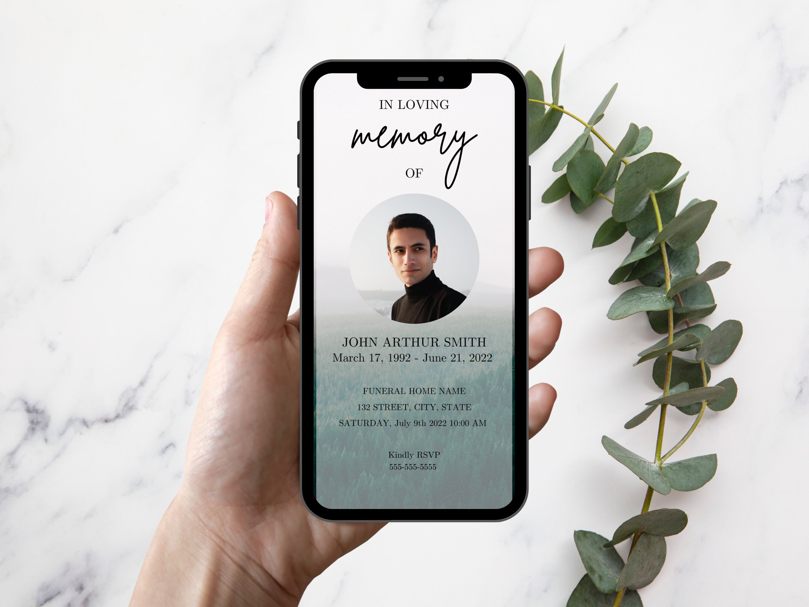 Mountain Funeral Bundle | Celebration of Life Package | Forest Memorial ...