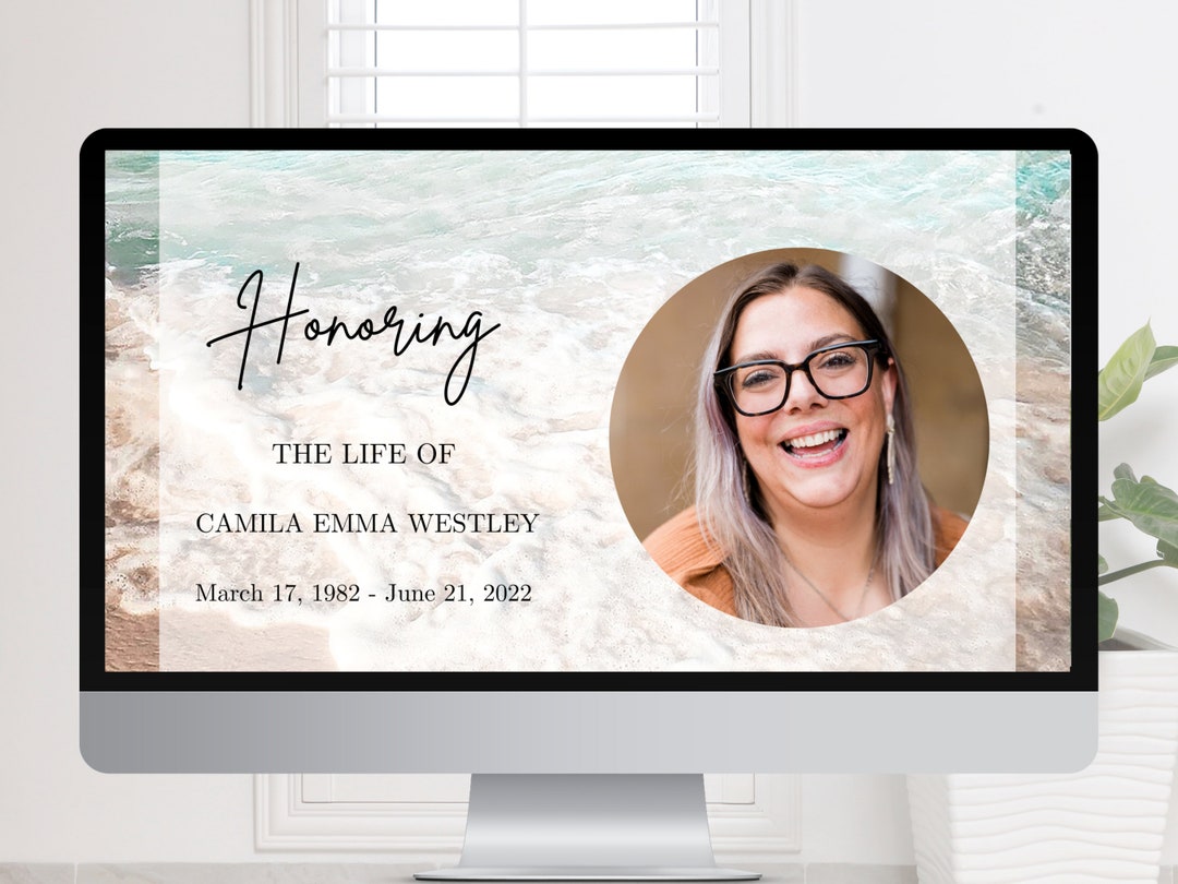 Funeral Photo Slideshow Template | Funeral Slideshow Template Male and ...