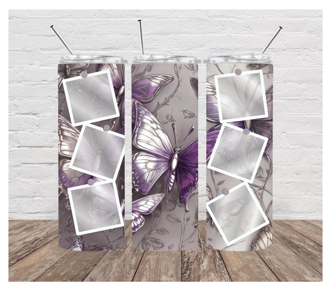 Photo Tumbler Wrap / Customizable Butterfly Wrap - Etsy