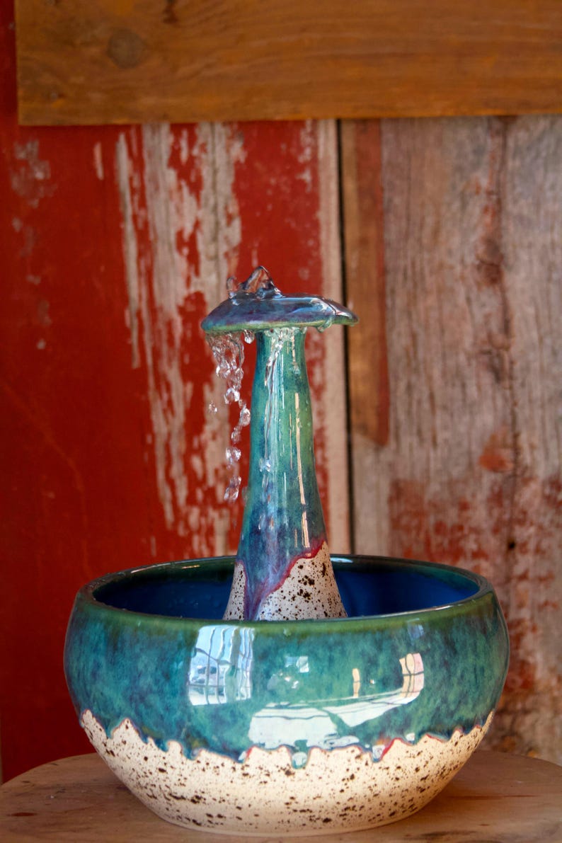 Handmade Ceramic Fountain - Unique Outdoor & Indoor Water Feature ...