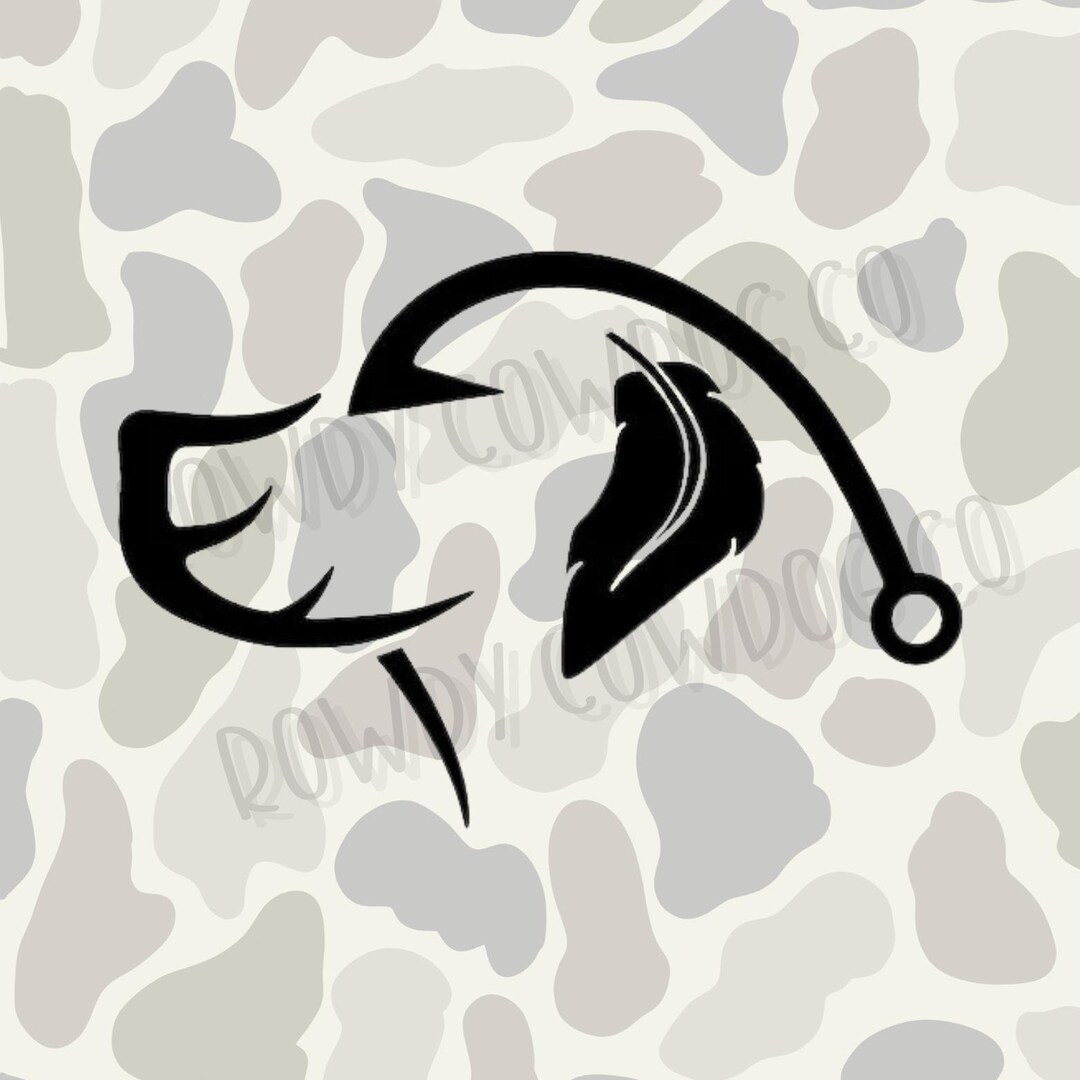Hunting Dog Decal Premium Vinyl Decals Funny Decals Fishing Hook Decal ...