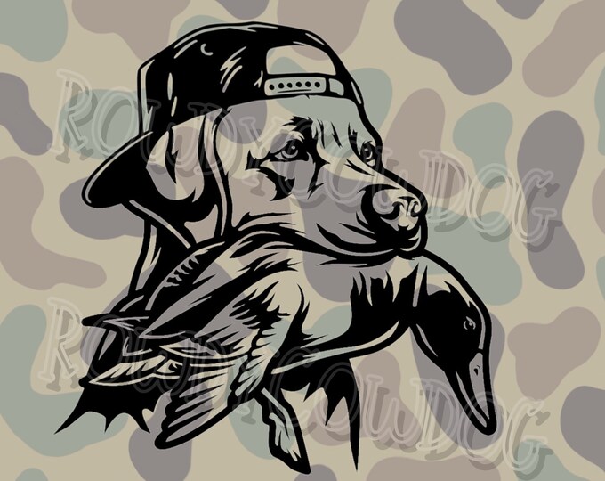 Lab With Backwards Hat Premium Vinyl Decal 4 Colors 8 Sizes - Etsy