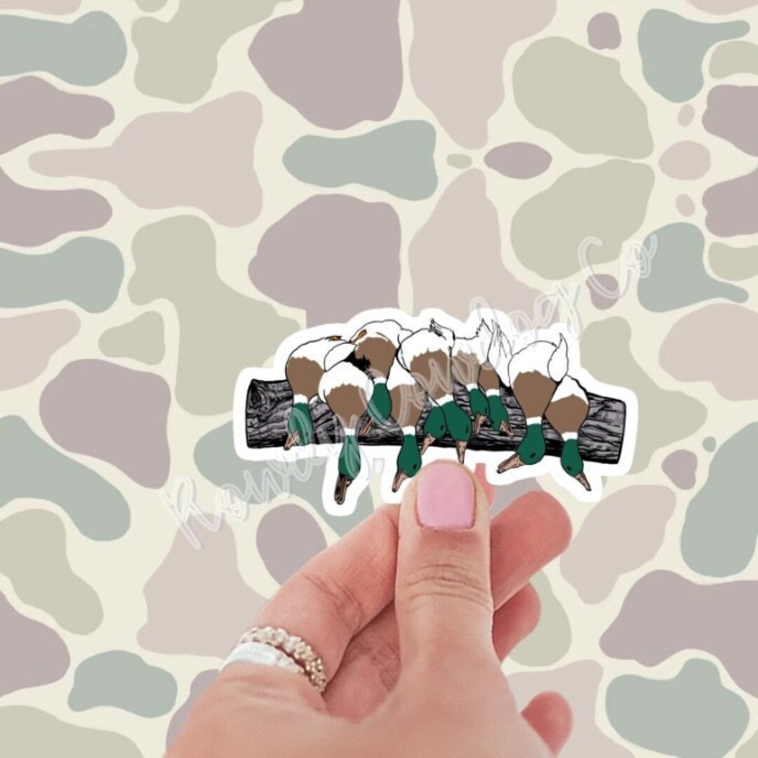 Stacked Mallards Tint Strip Stickers Cooler Stickers - Etsy