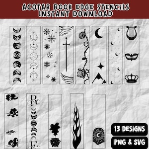 ACOTAR PNG Stencils - Etsy