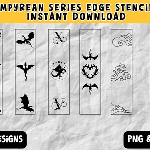 Fourth Wing Dragon Digital Stencil SVG - Etsy