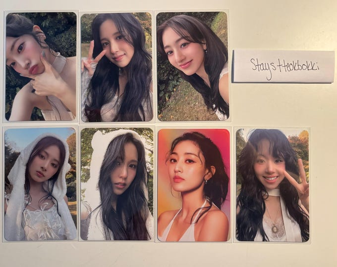 OFFICIAL Twice Photocards - Dahyun, Mina, Jihyo, Tzuyu, Chaeyoung With ...