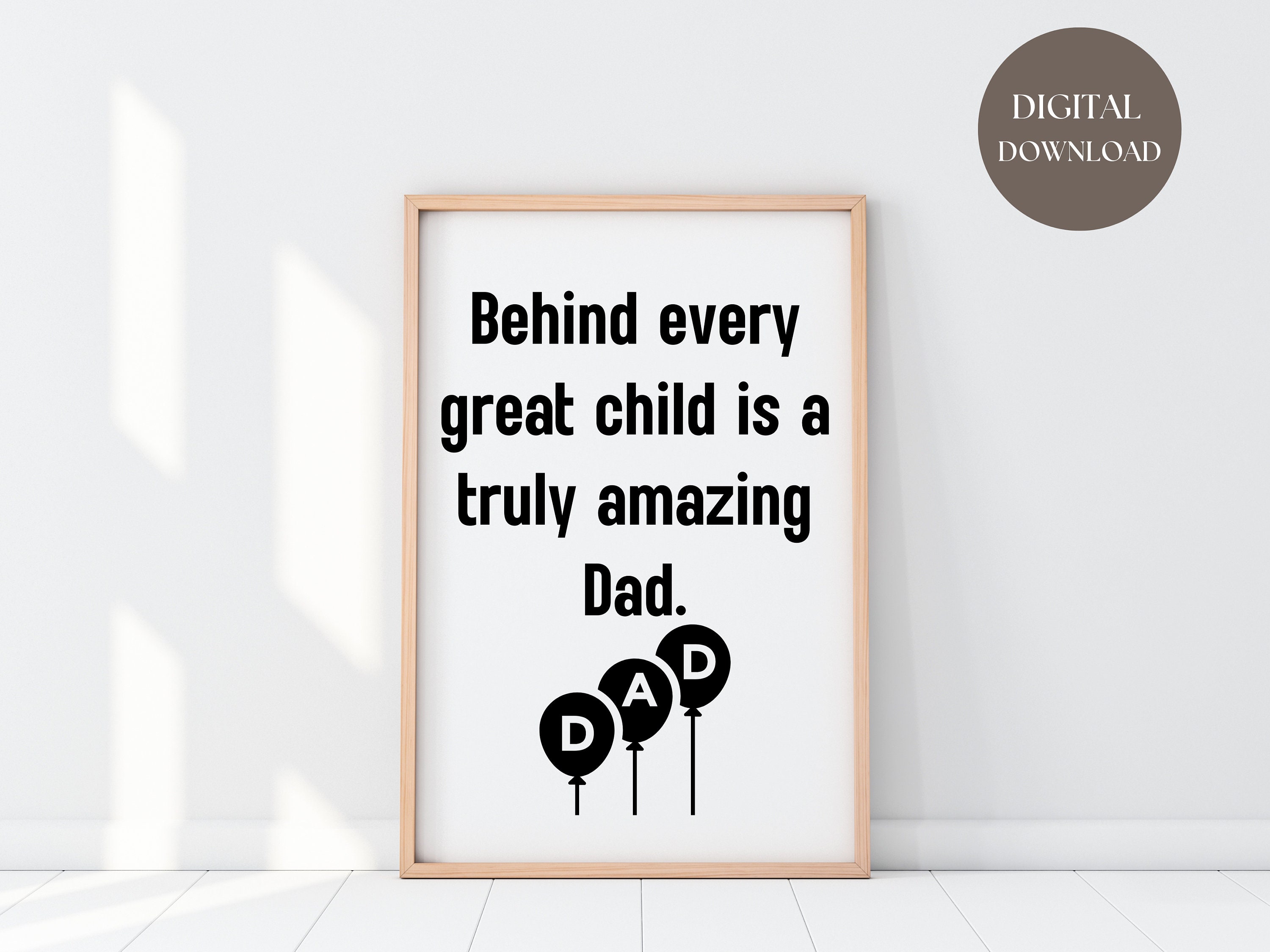 Amazing Fathers Inspirational Printable Instant Downloadable Quotes ...