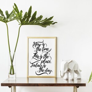 Live in the Moment Printable: Motivational Home Decor (digital Download ...