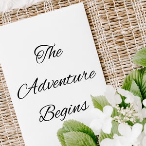 Graduation Gift, the Adventure Begins Print (digital Download) - Etsy