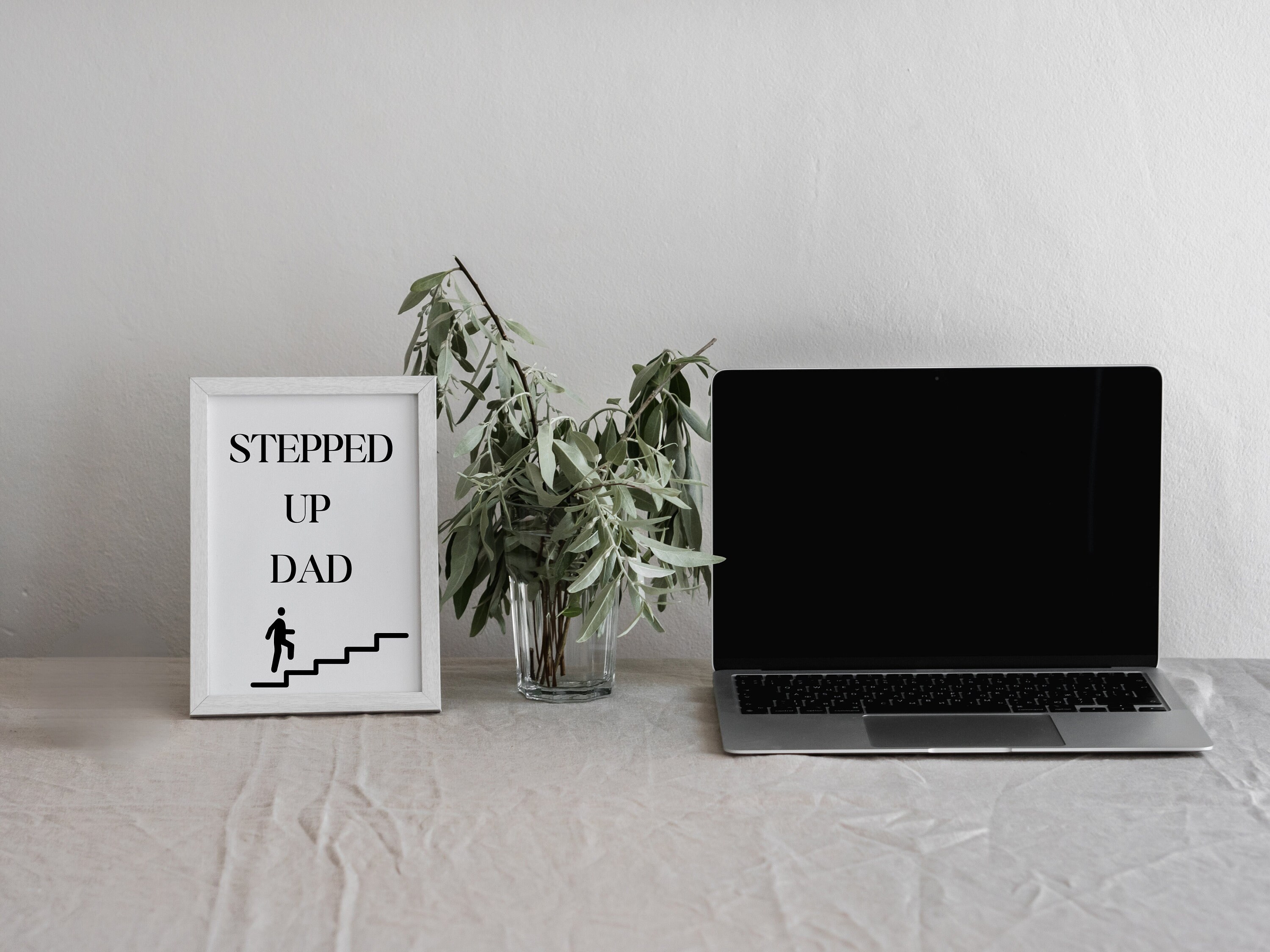 Stepped up Dad Inspirational Printable Instant Downloadable Quotes ...