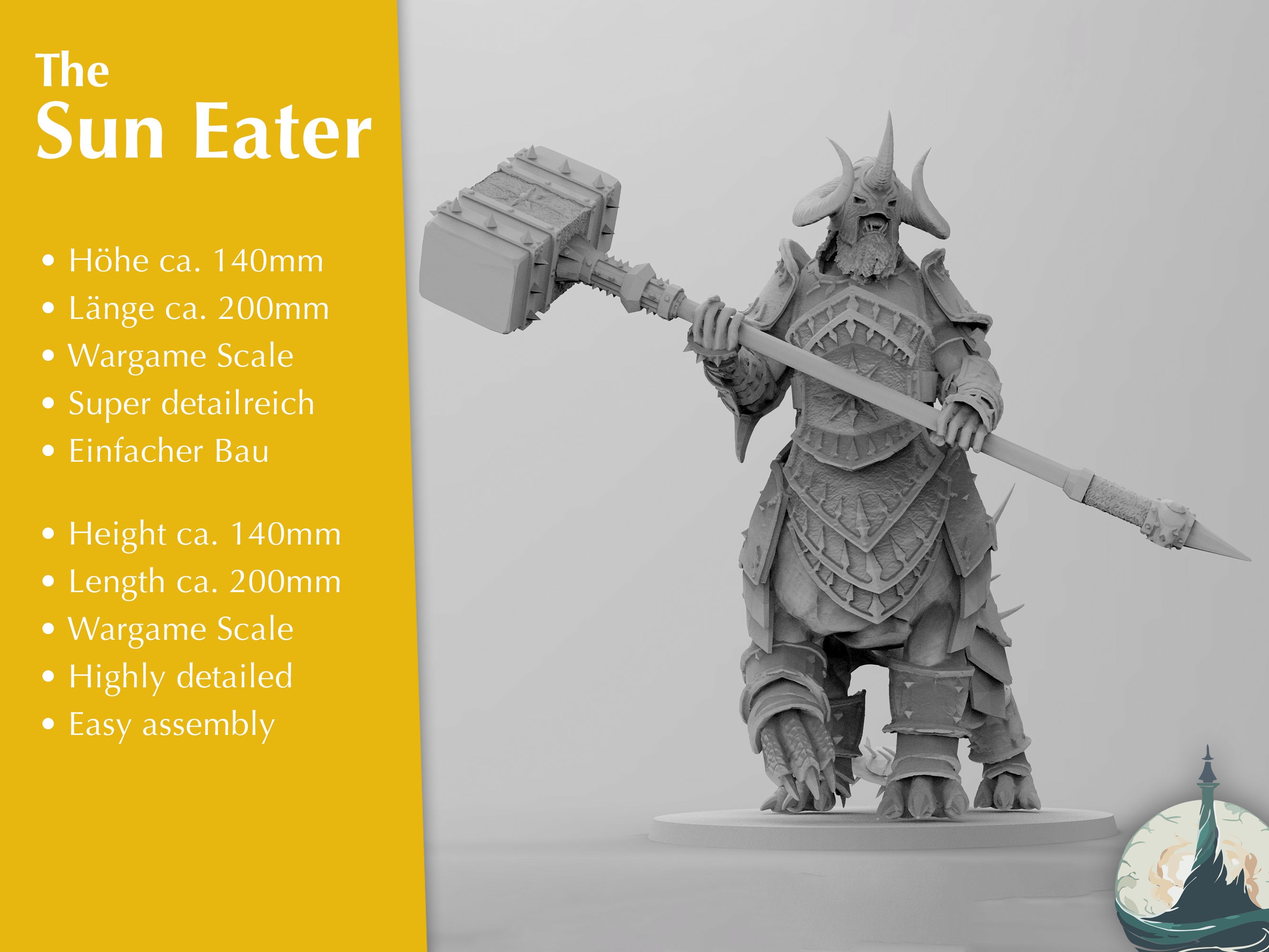 The Sun Eater - Kholek Suneater, Wargaming Miniature, D&D, Pathfinder ...