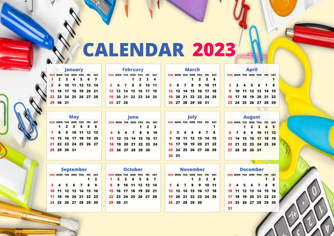 Editable 2023 Monthly Calendar, Downloadable Calendars, Teacher ...