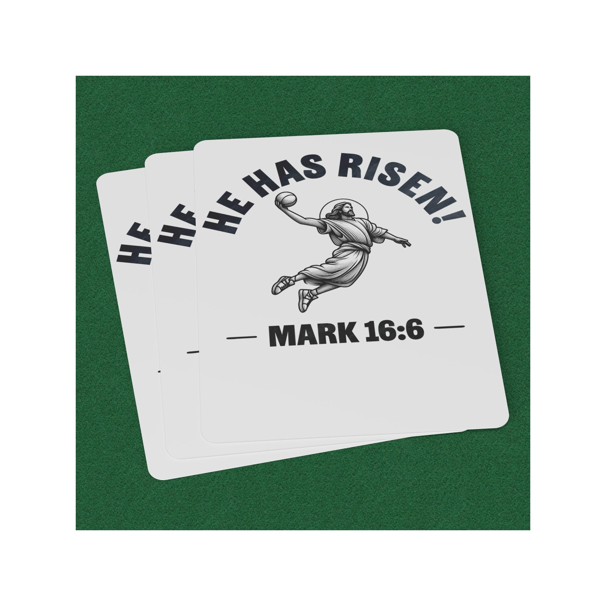Funny Jesus Has Risen Playing Cards | Bball Yahweh 52 Card Deck ...