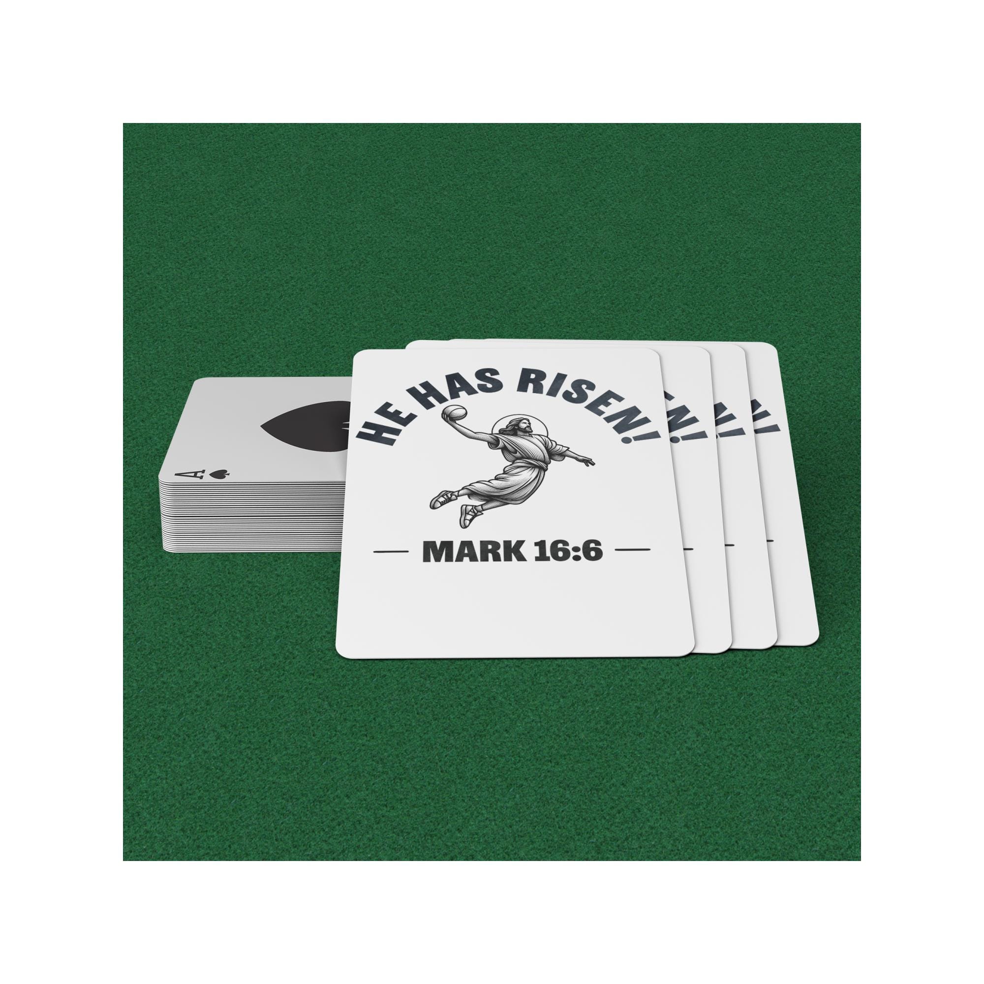Funny Jesus Has Risen Playing Cards | Bball Yahweh 52 Card Deck ...