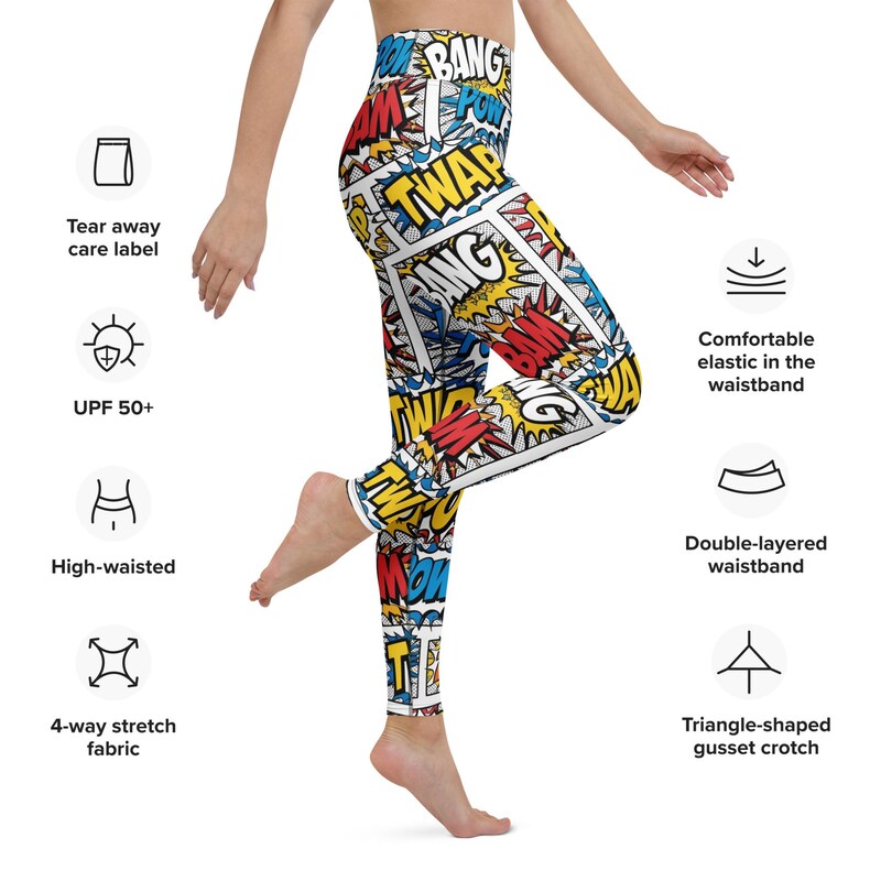 Comic Leggings - Etsy
