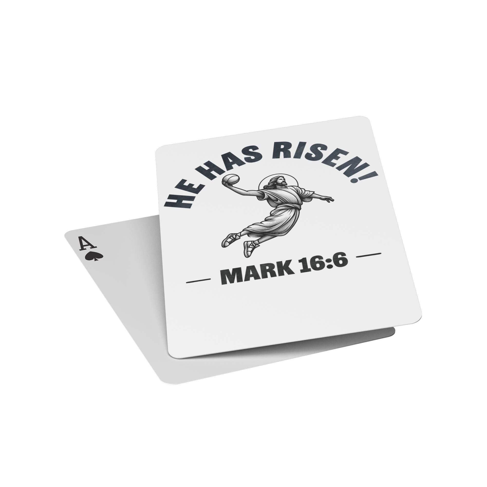 Funny Jesus Has Risen Playing Cards | Bball Yahweh 52 Card Deck ...