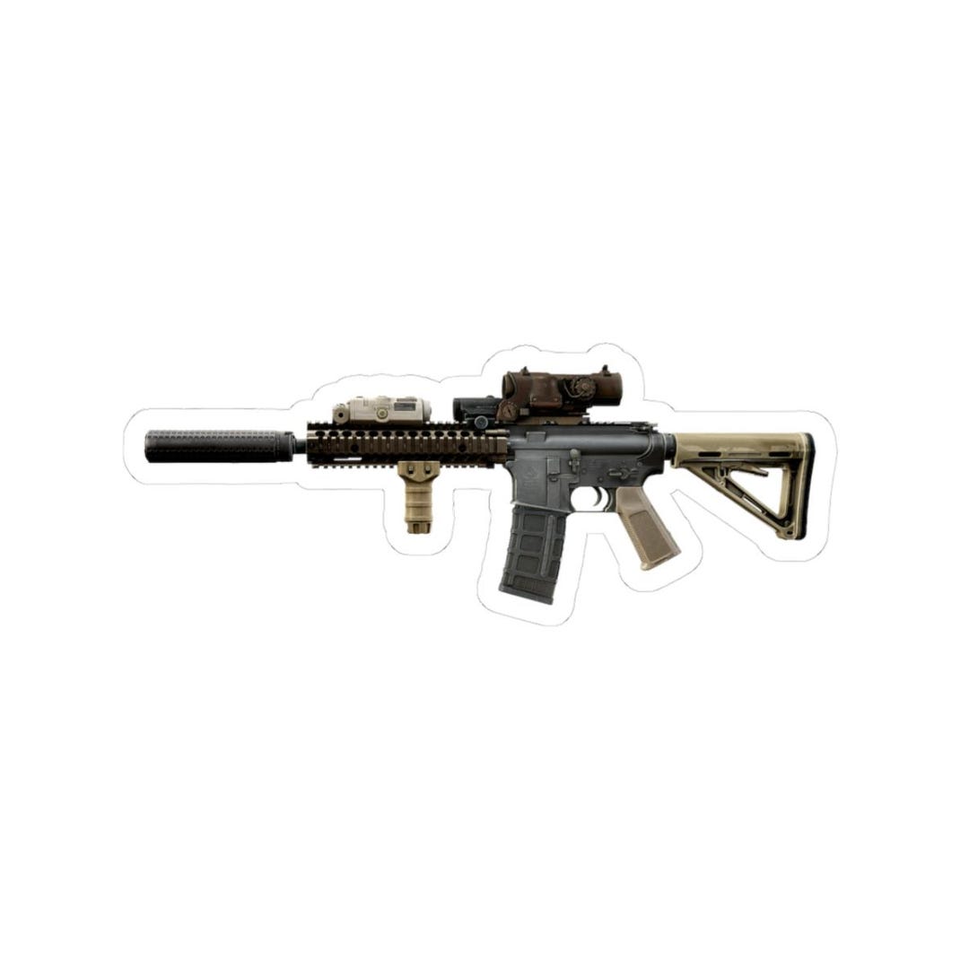 Escape From Tarkov M4 SOPMOD II Kiss-cut Stickers - Laptop Decal, Gift ...