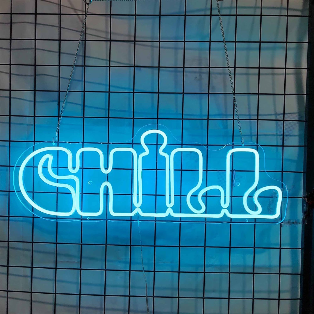 Chill LED Neon Sign: Relax Bar Decor - Etsy
