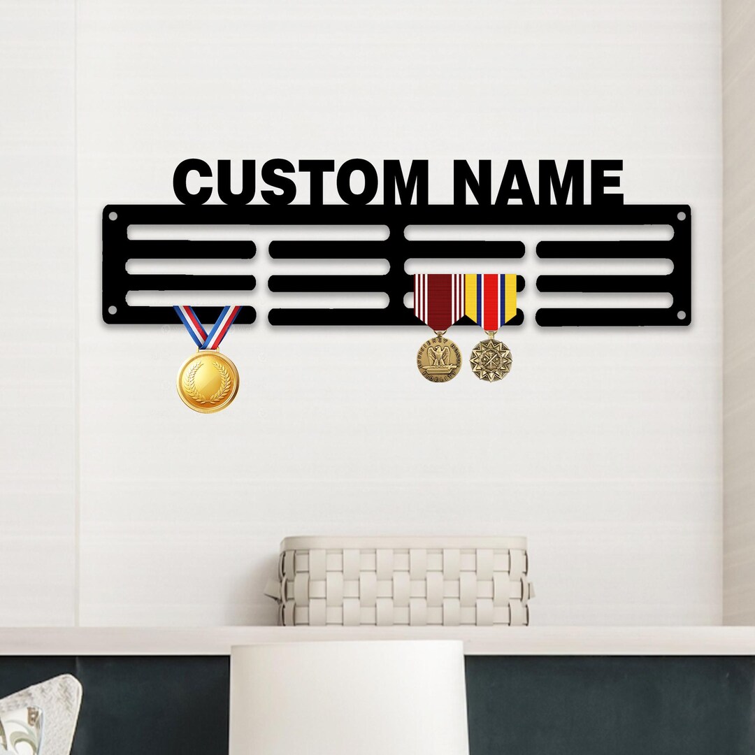 Custom Name Metal Medal Holder: Personalized Sports Awards Display - Etsy
