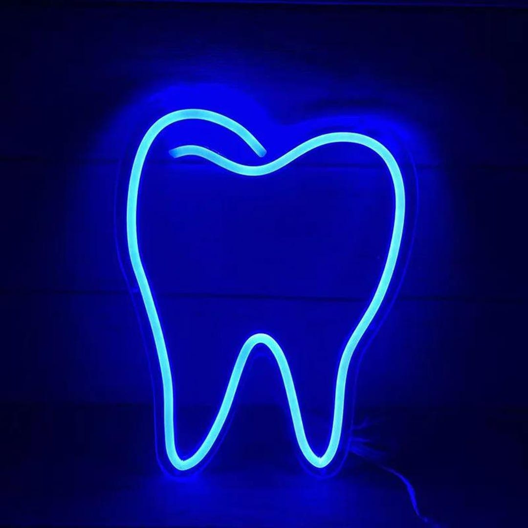 Custom Tooth Neon Sign,tooth Neon Light,dental Neon Sign,custom Dental ...