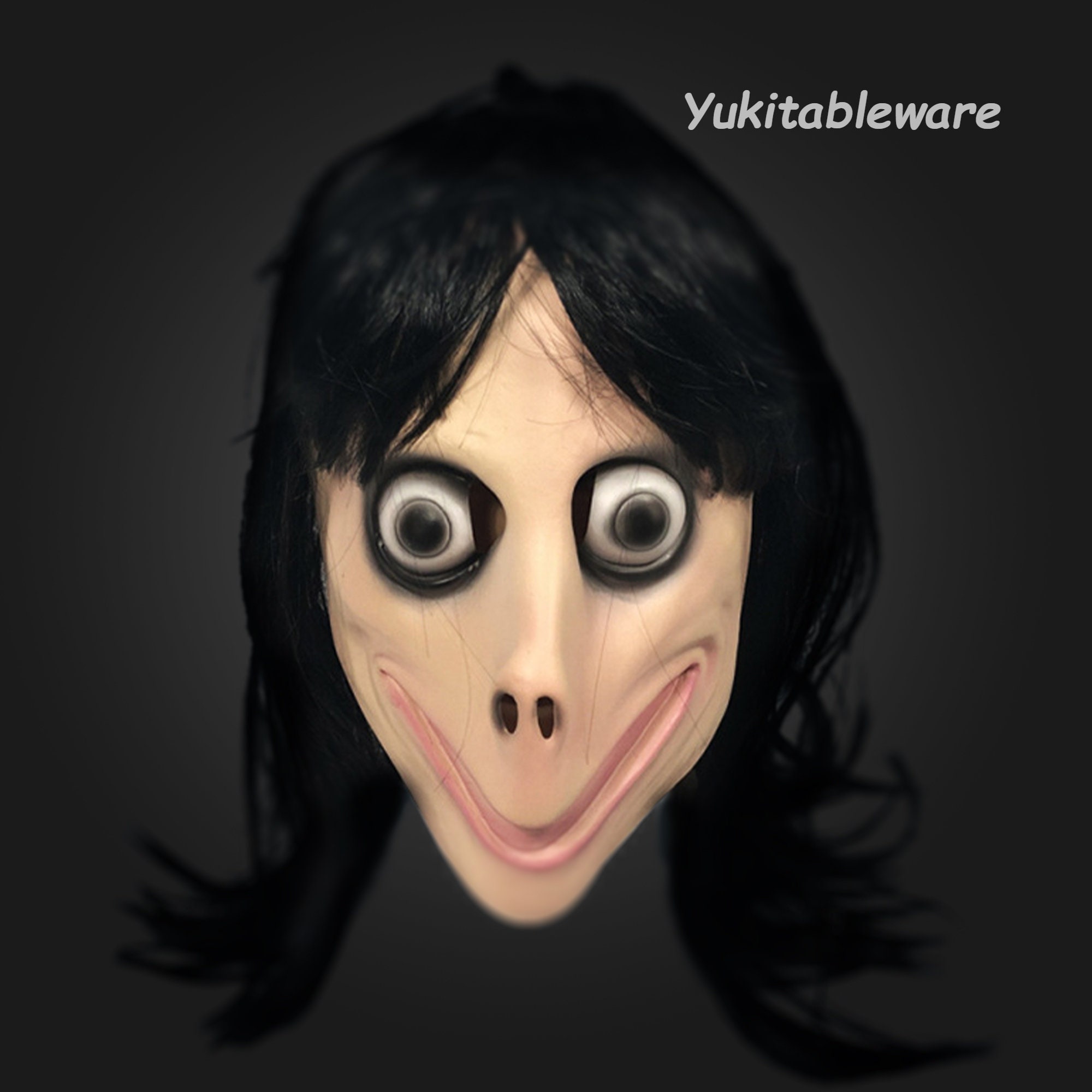 Momo Horror Mask Halloween Mask Cosplay Mask Spoof Mask - Etsy