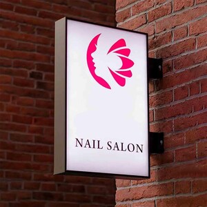 Custom Double Sided Light Box Sign Board, LED Shape Light Box Store ...
