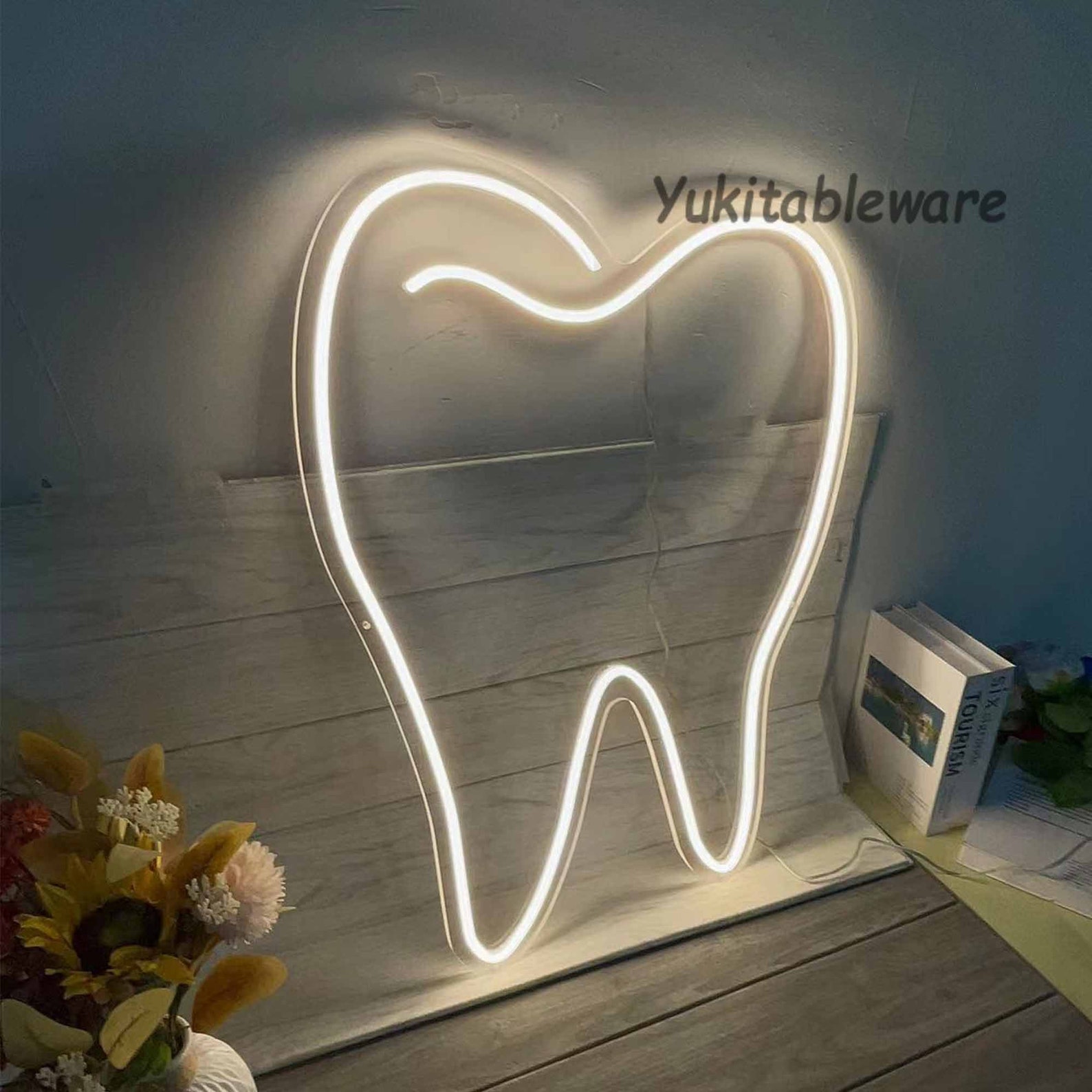 Custom Tooth Neon Sign,tooth Neon Light,dental Neon Sign,custom Dental ...