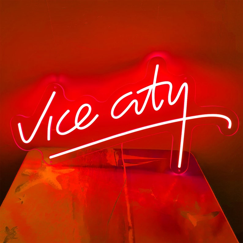 Vice City LED Neon Sign Neon Lighting, Wall Decoration, Home Accessory ...
