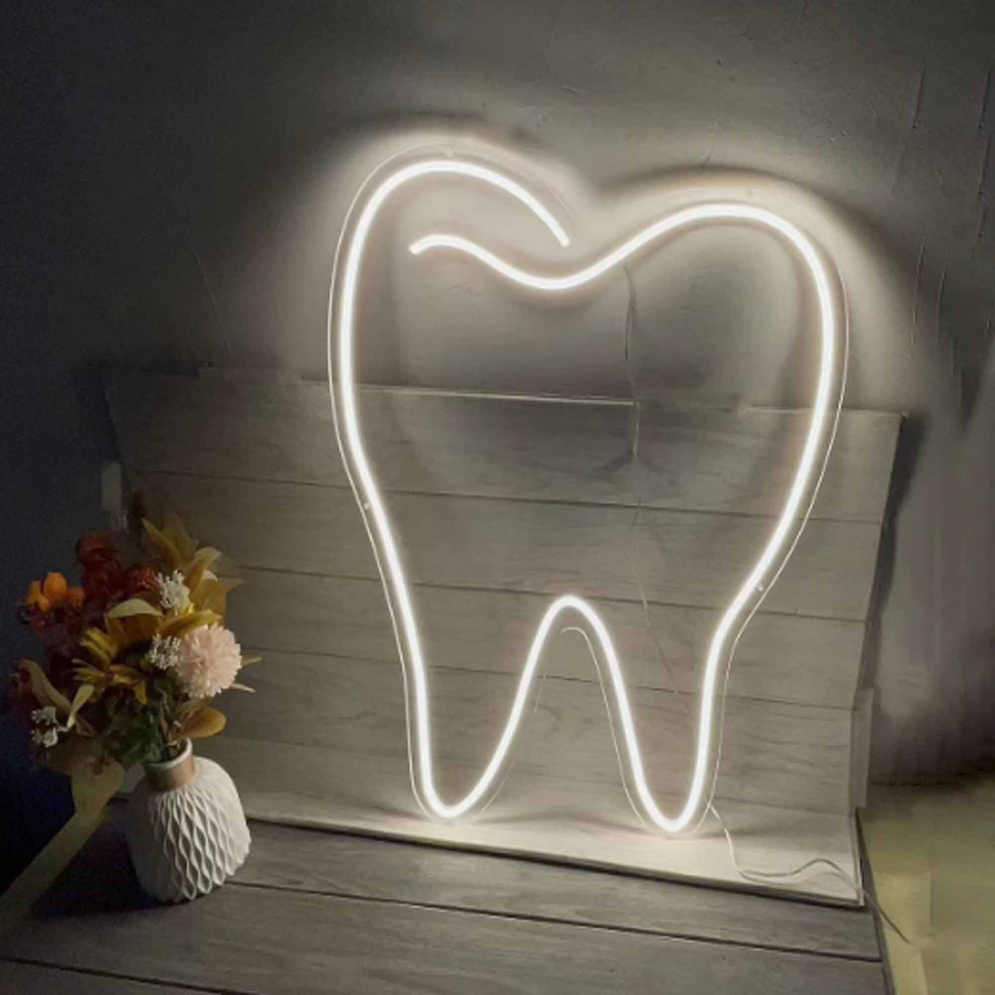 Custom Tooth Neon Sign,tooth Neon Light,dental Neon Sign,custom Dental ...