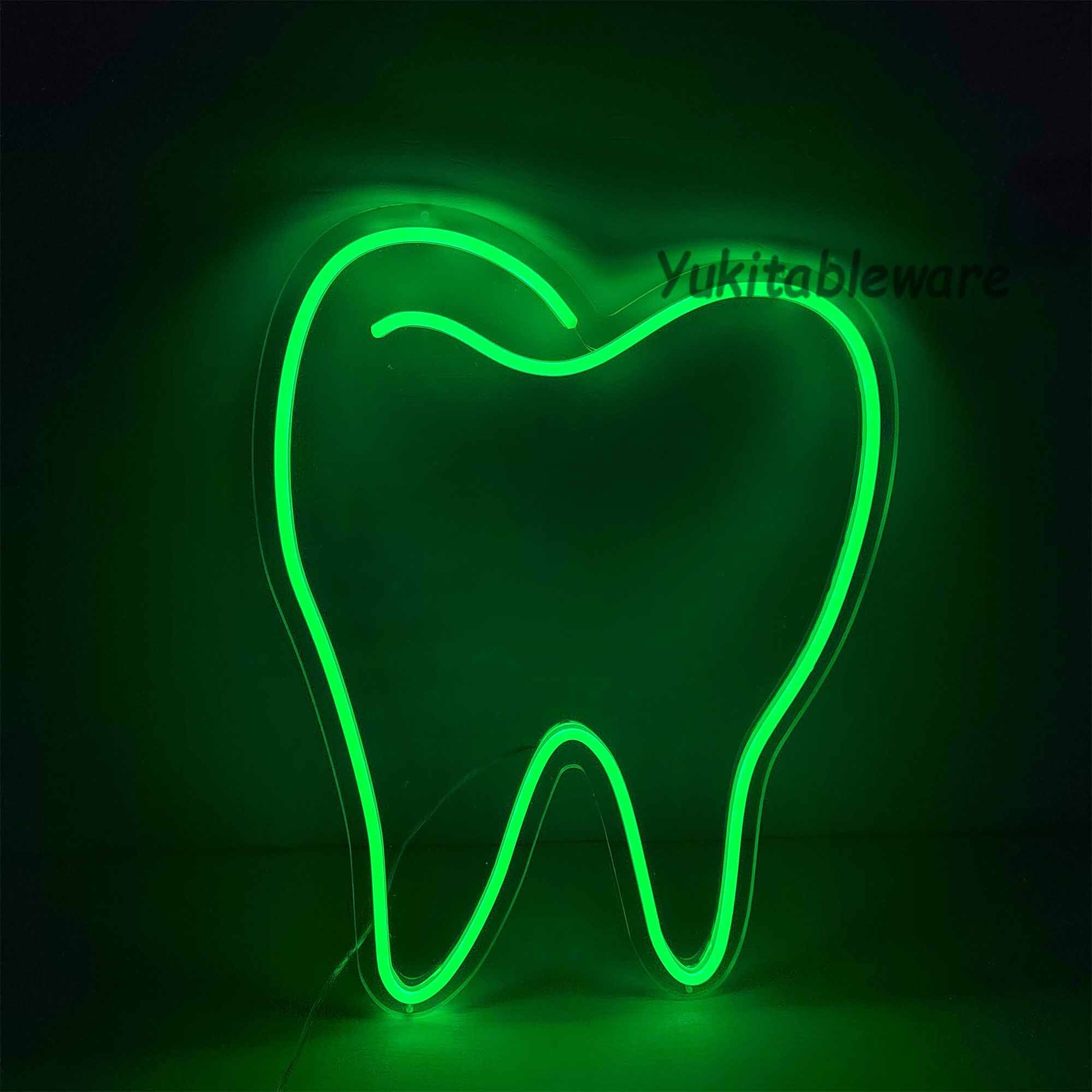 Custom Tooth Neon Sign,tooth Neon Light,dental Neon Sign,custom Dental ...