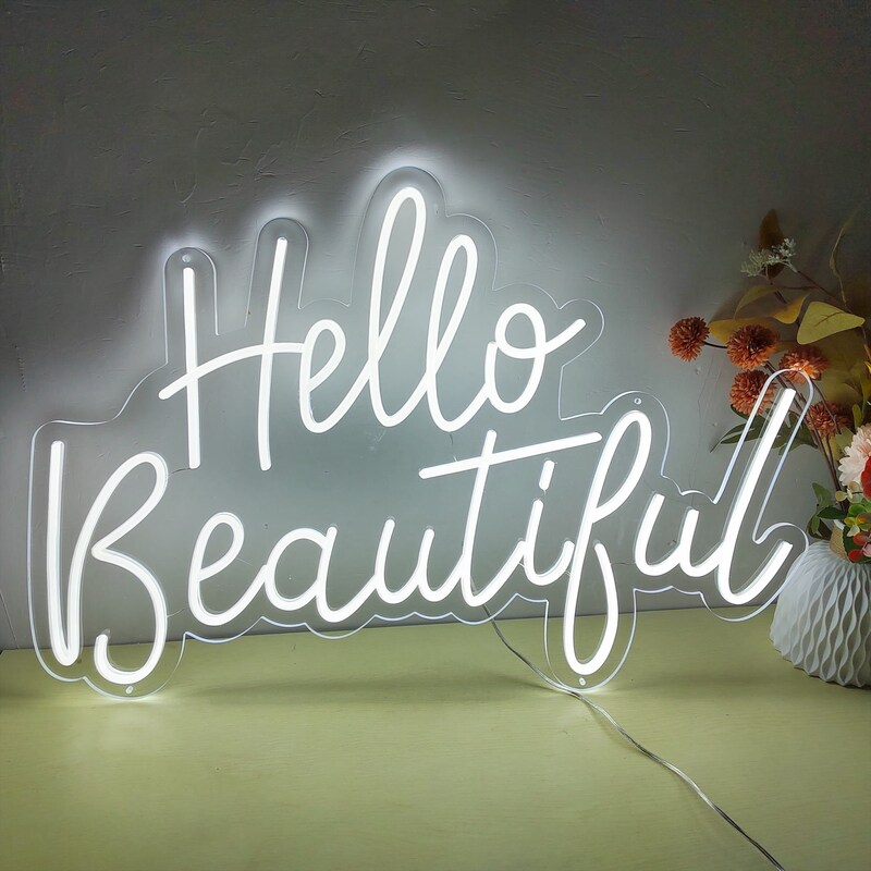 Hello Gorgeous Neon Sign - Etsy