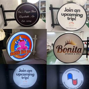 Custom Double Sided Light Box Sign Board, LED Shape Light Box Store ...