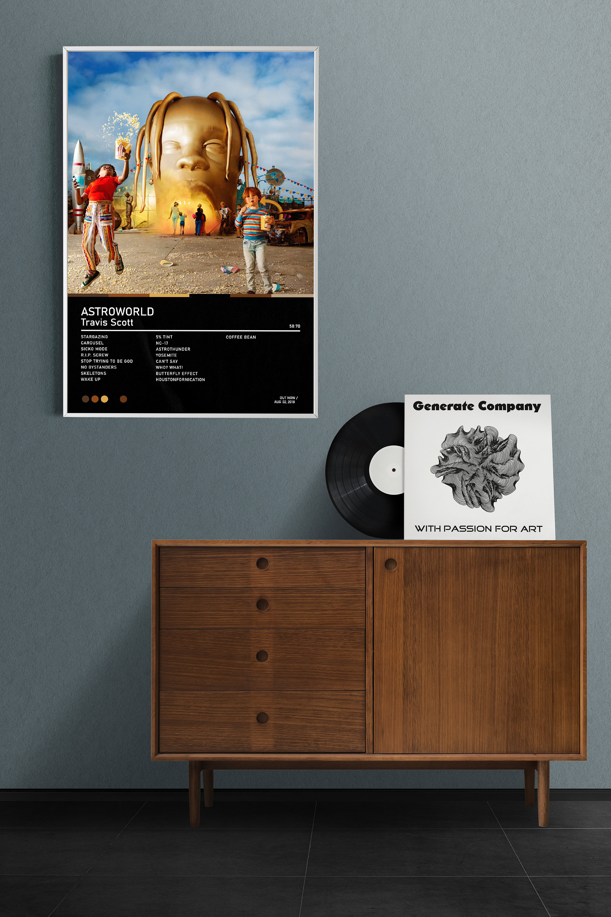 Travis Scott - Astroworld Album Poster