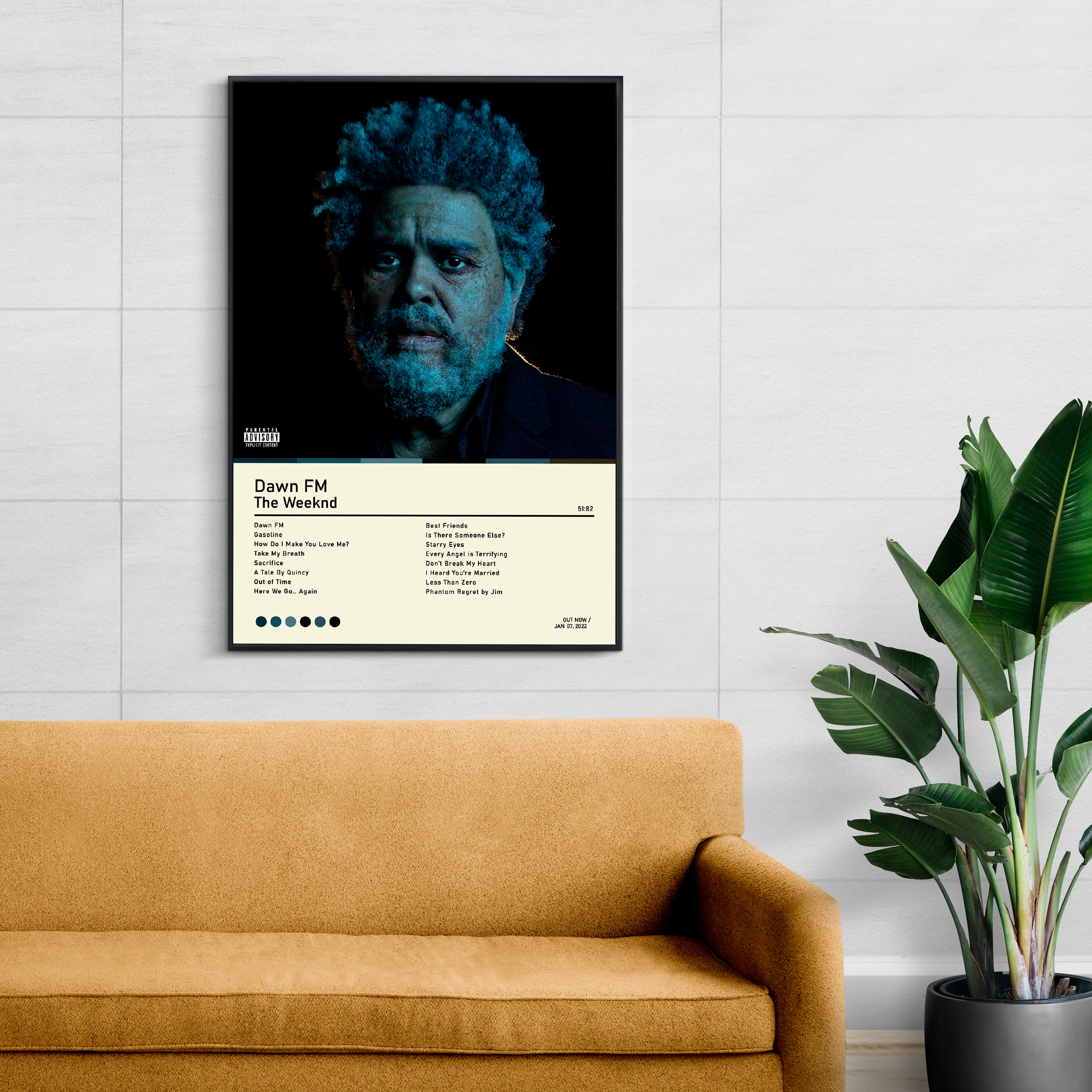 The Weeknd Posters / Dawn FM Poster / The Weeknd, Dawn FM, Album Cover ...