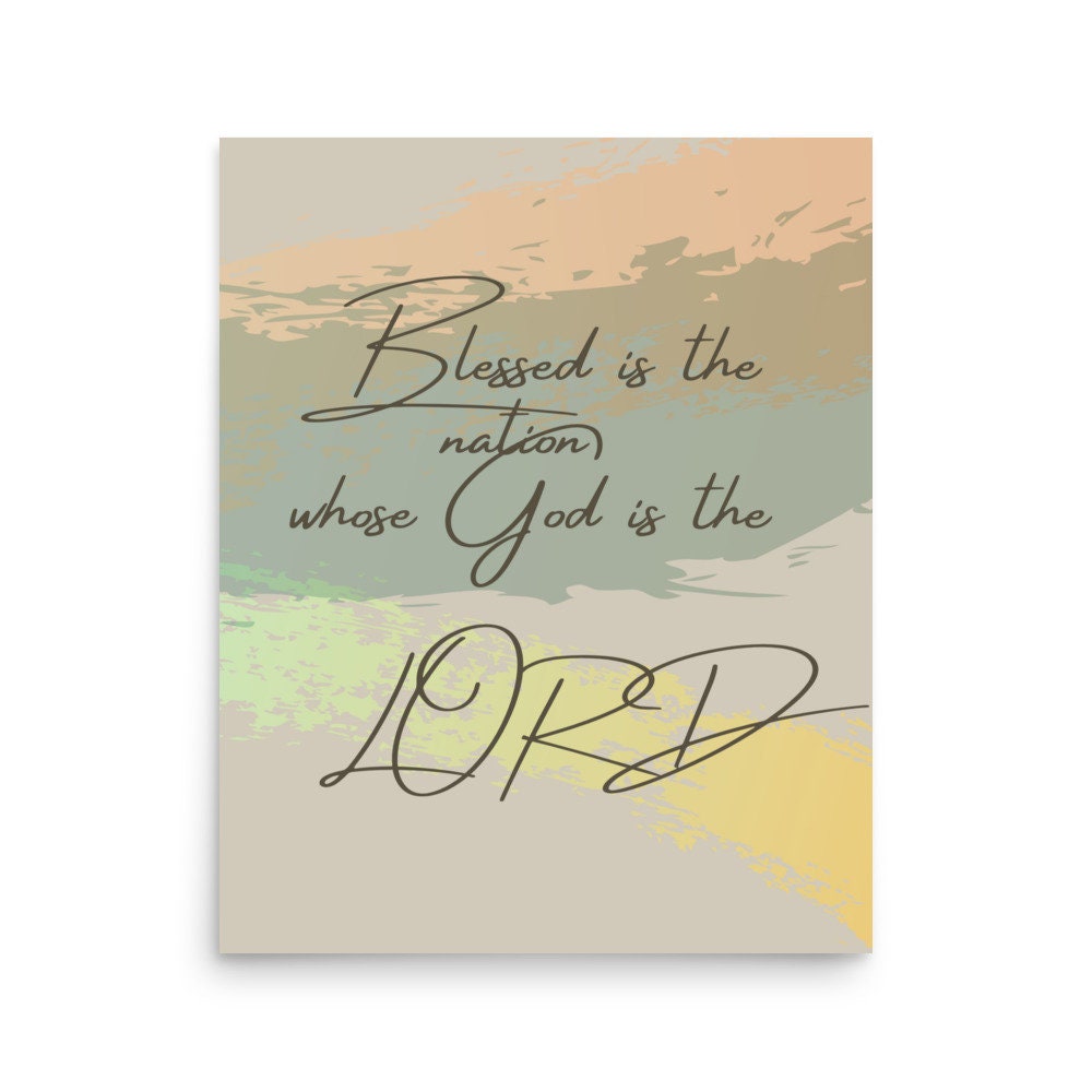 Christian Poster Bible Verse Psalm Wall Art Bible Poster God is Good - Etsy