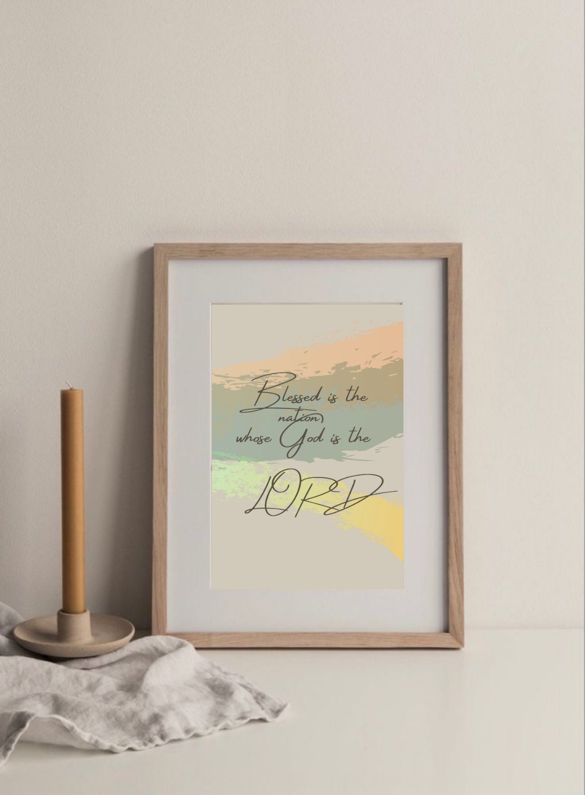 Christian Poster Bible Verse Psalm Wall Art Bible Poster God is Good - Etsy