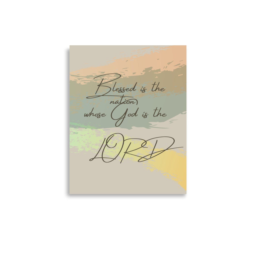 Christian Poster Bible Verse Psalm Wall Art Bible Poster God is Good - Etsy