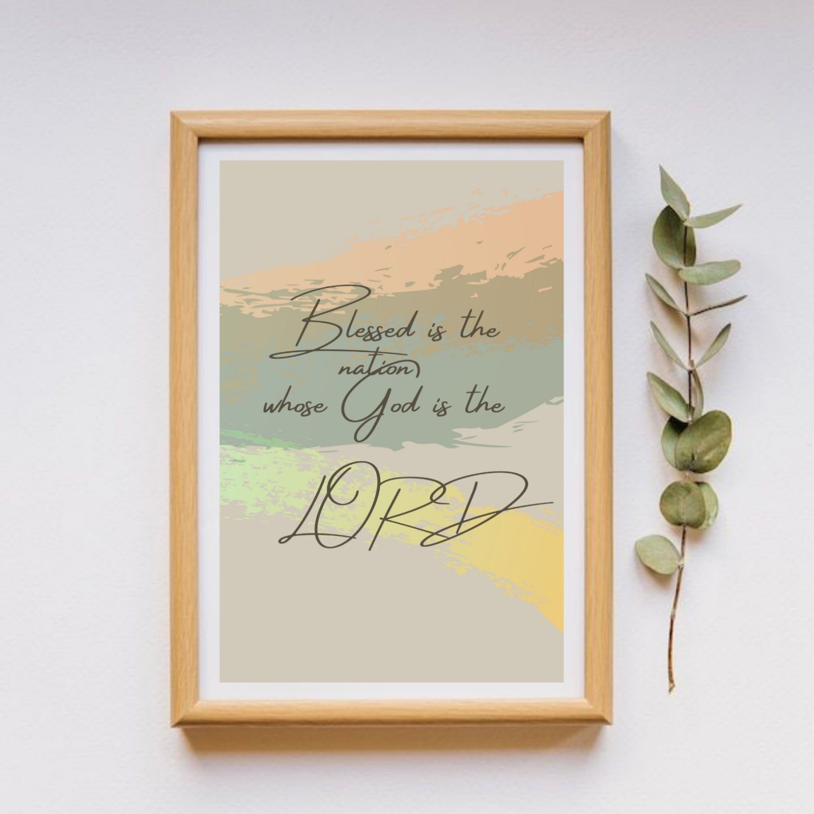 Christian Poster Bible Verse Psalm Wall Art Bible Poster God is Good - Etsy