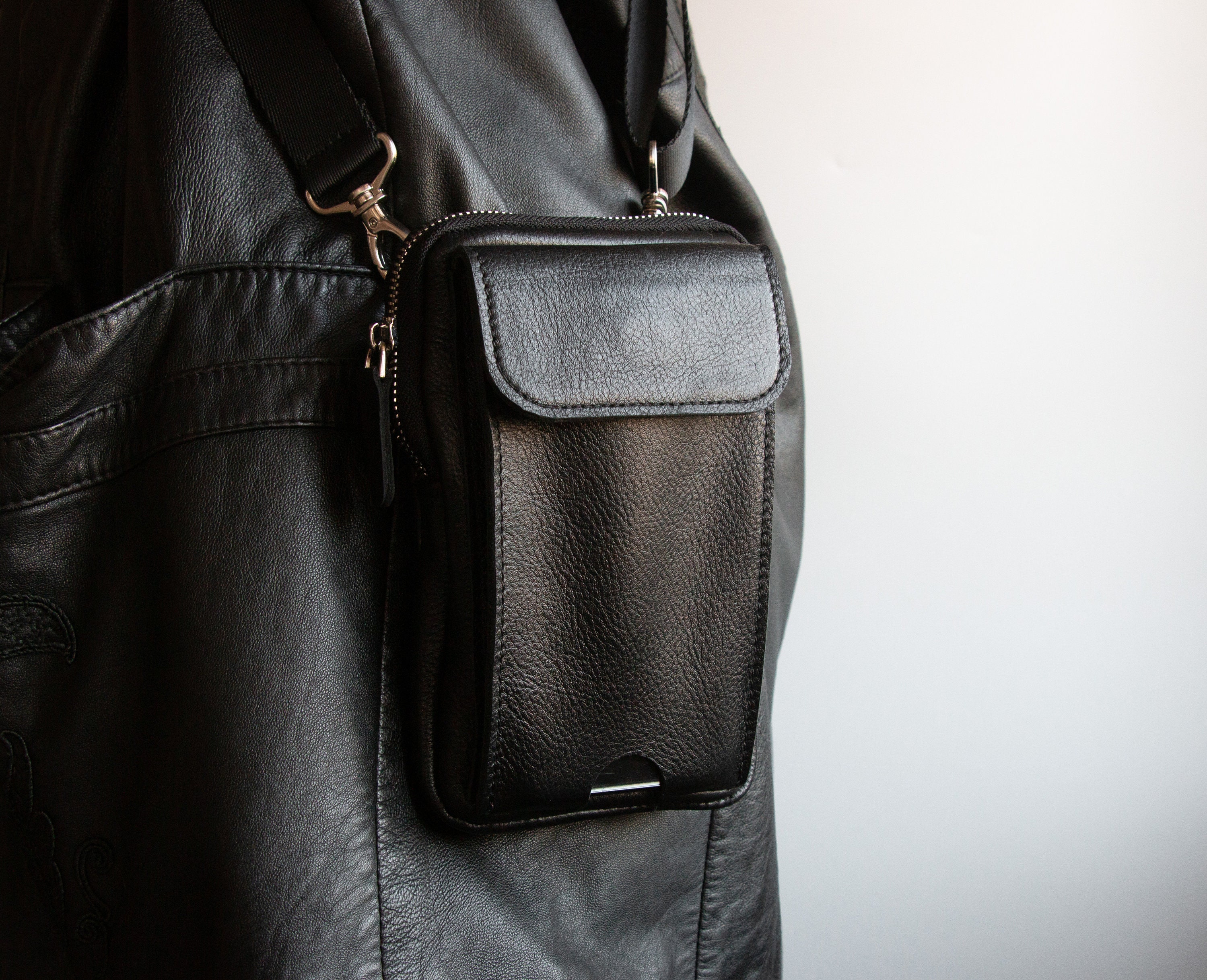 Leather Phone Bag Leather Crossbody Bag for iPhone 14 Pro - Etsy