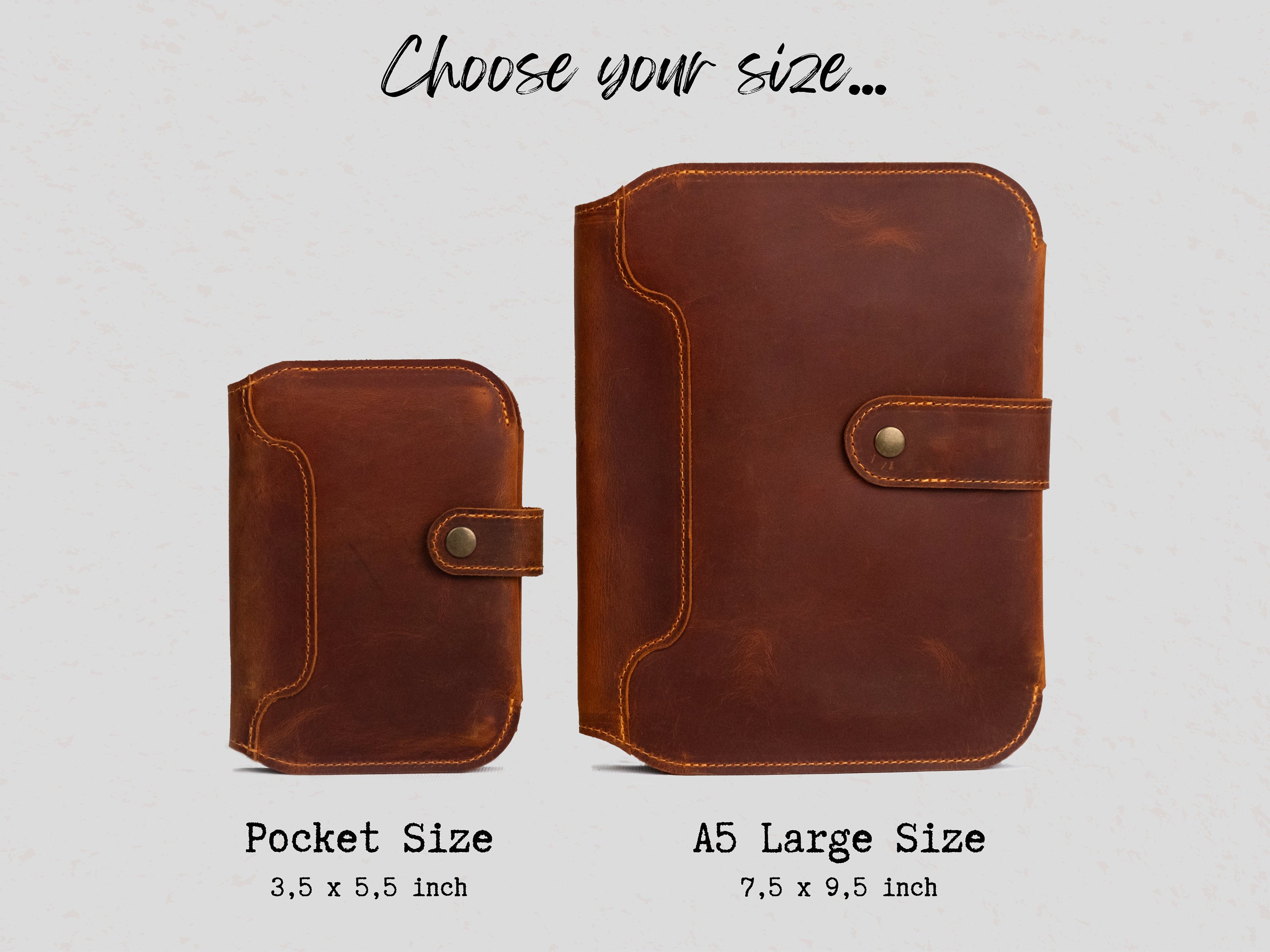 Leather Personalized Journal, Leather Custom Notebook Cover, Field ...