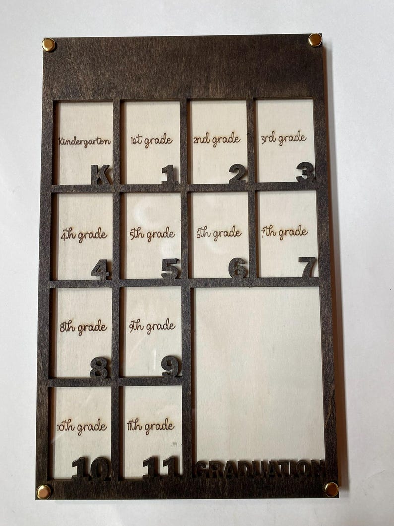 Custom School Years Photo Frame–k-12 School Picture Display ...