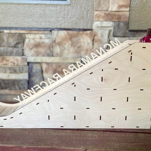 Wood Toy Car Ramp for Playing Storage and Display Gift Boy Collector ...