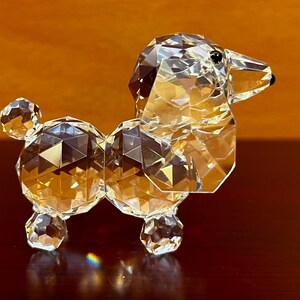 Crystal Mini Gem-cut Dog Figurine, Blank for Home or Office Decor, Add ...