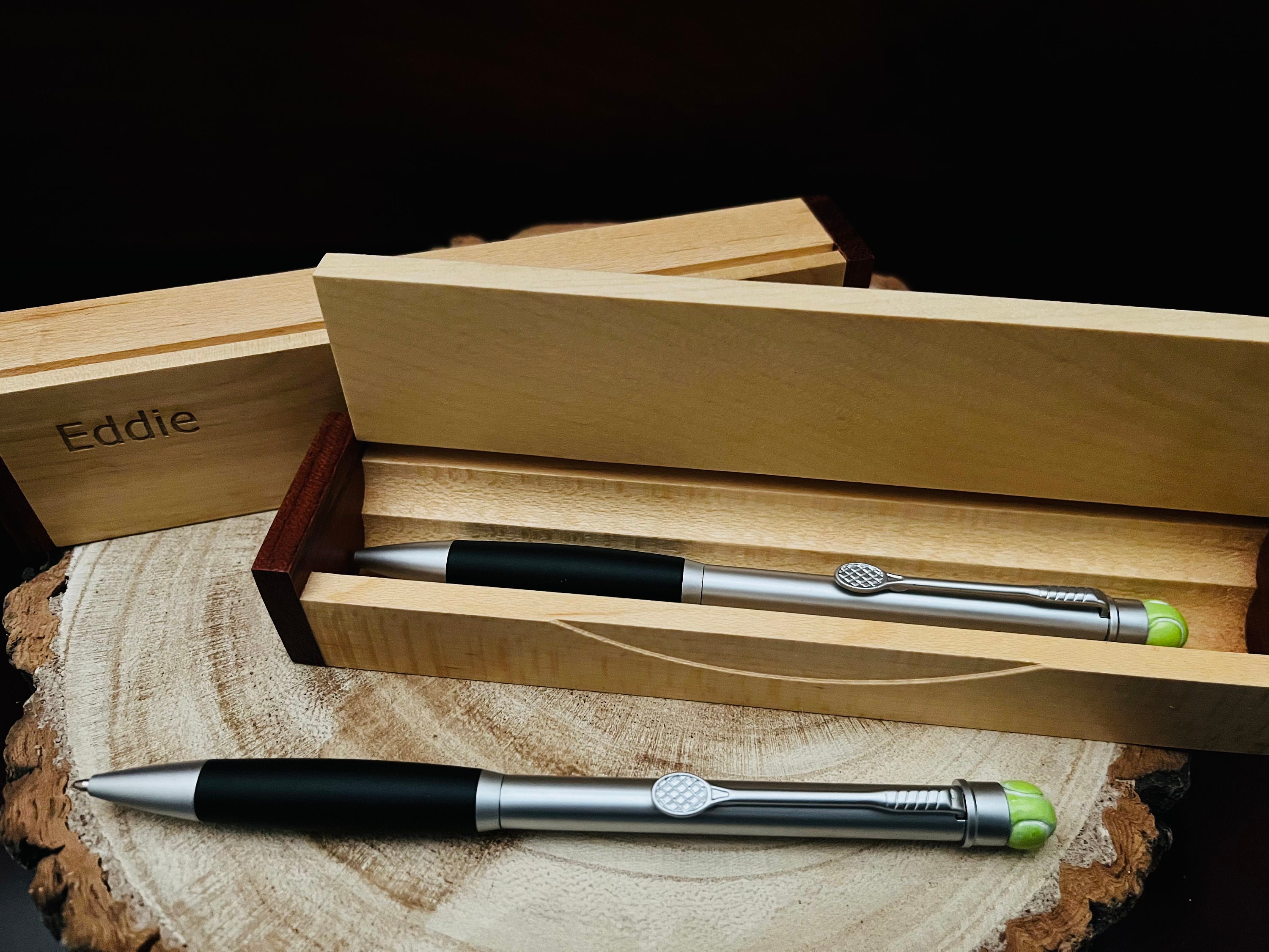 Metal Tennis Ball Point Pen, With Tennis Emblem on Top and on Clip ...