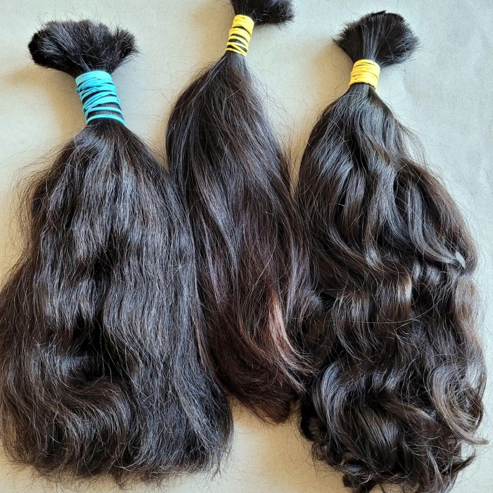 100% Human Hair Extensions, Real Human Hair Bundles, Long Straight Hair ...